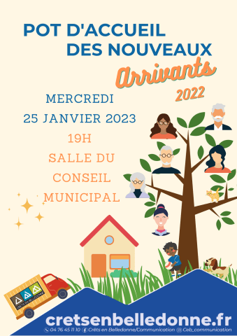 Pot d'accueil des nouveaux arrivants | Crêts en Belledonne